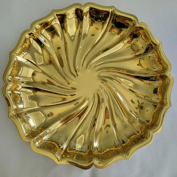 Other | Vintage Elegant Gold Decorative Plate | Poshmark